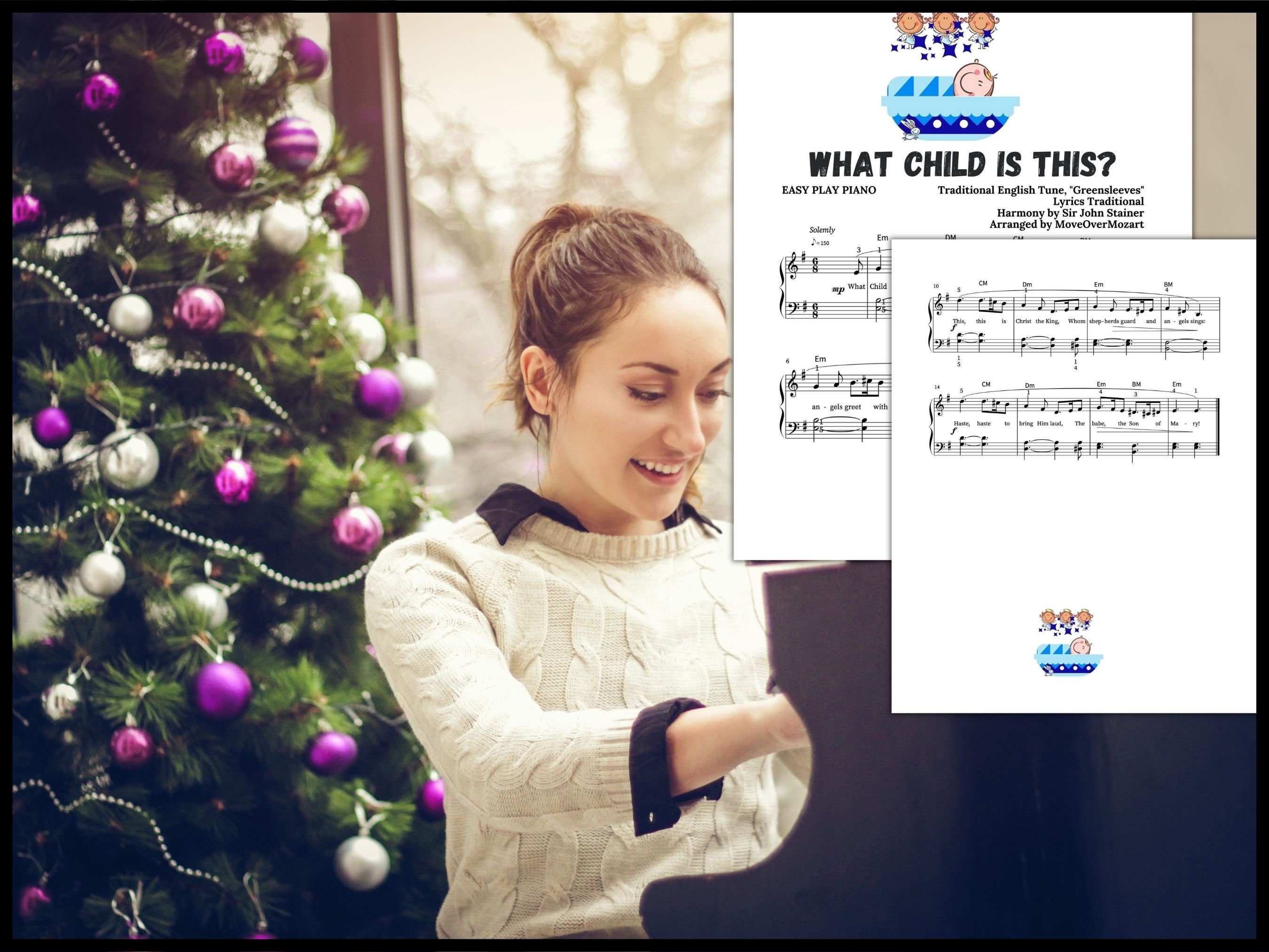 What Child is This, Christmas Sheet Music, Holiday Music, Piano Sheet ...