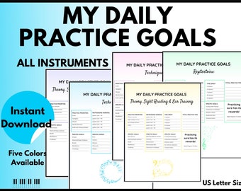 Music Practice Plan - Etsy