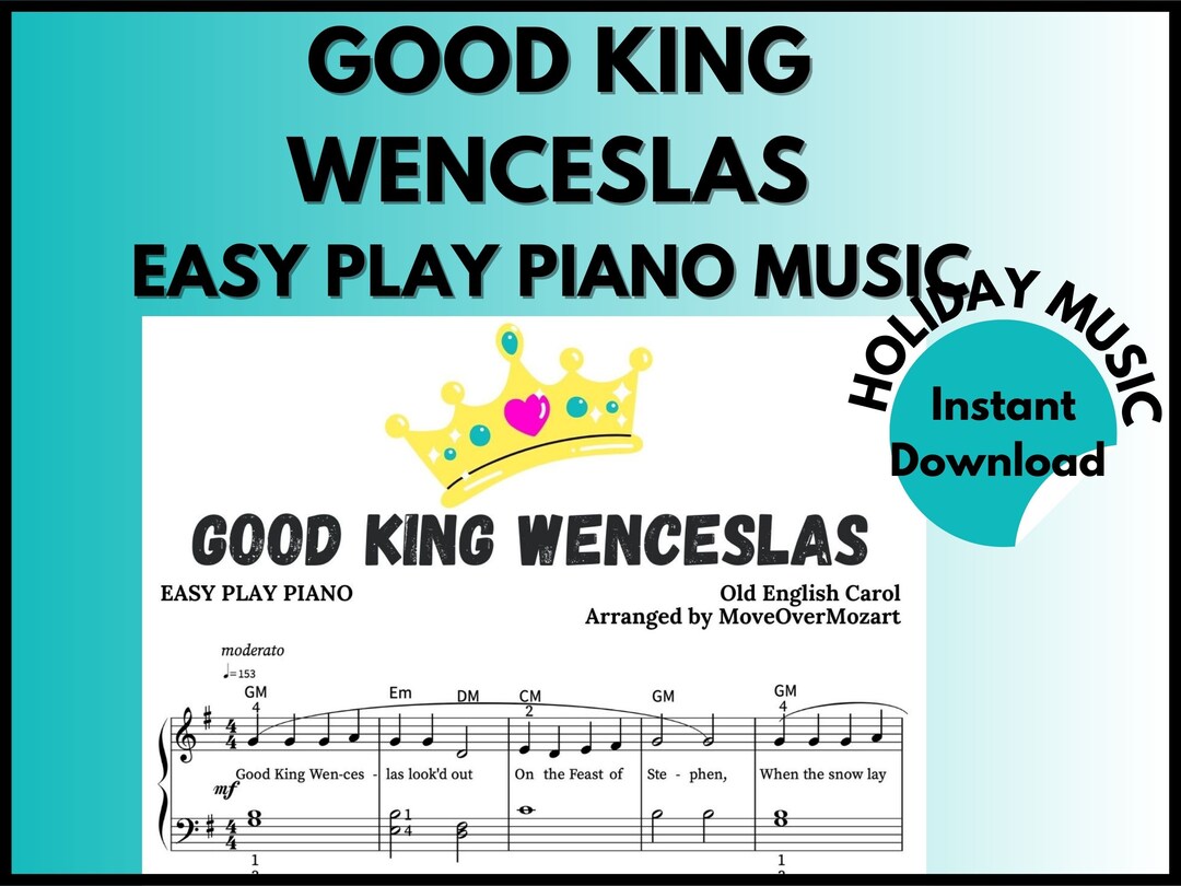 Good King Wenceslas, Christmas Sheet Music, Holiday Music, Piano Sheet ...