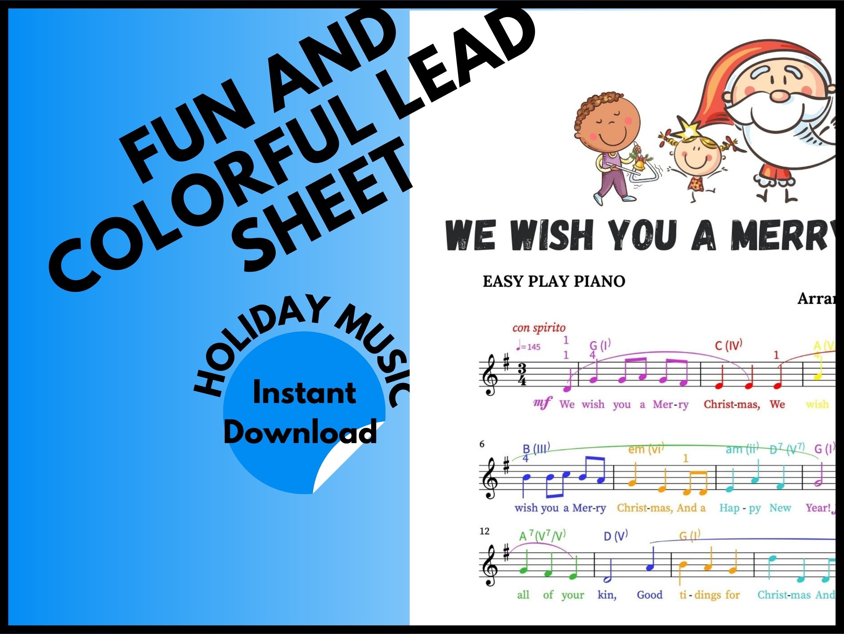 We Wish You A Merry Christmas, Christmas Sheet Music, Holiday Music ...