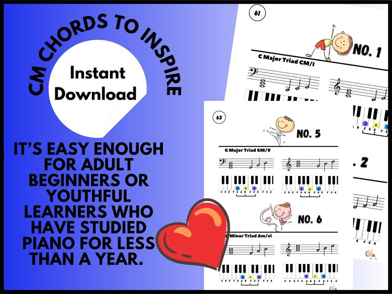 Piano Chords 101 Piano Patterns piano (Instant Download) - Etsy
