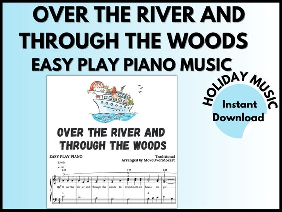 Over the River and Through the Woods Christmas Sheet Music - Etsy