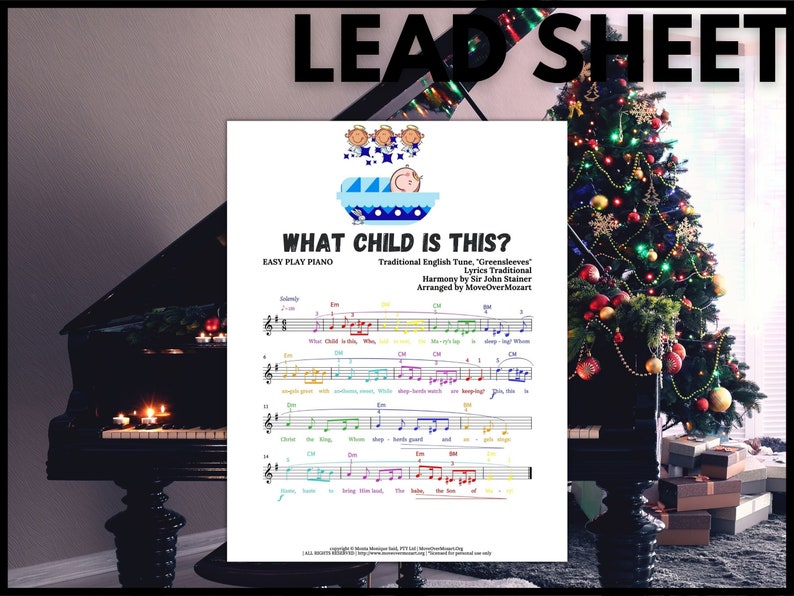 What Child is This, Christmas Sheet Music, Holiday Music, Piano Sheet ...