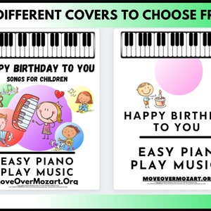 Happy Birthday to You Piano Sheet Music Instant DIGITAL MUSIC DOWNLOAD ...