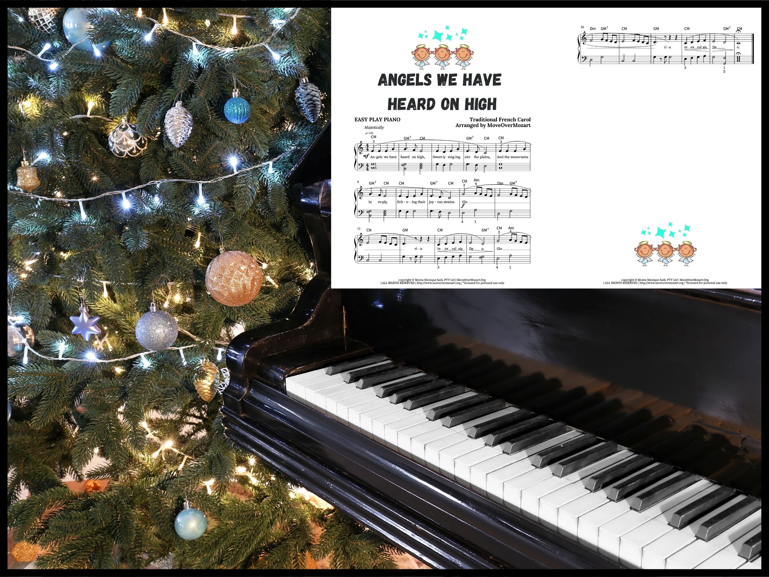 Angels We Have Heard on High, Christmas Sheet Music, Holiday Music ...