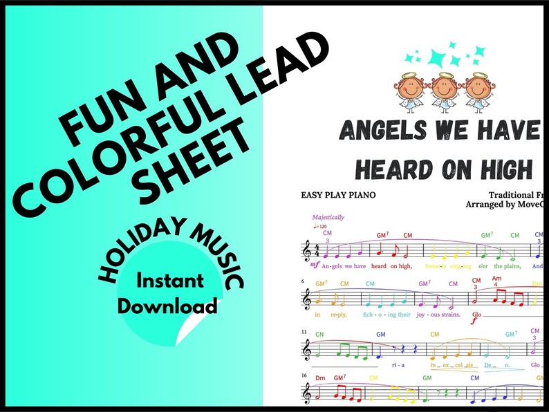 Angels We Have Heard on High, Christmas Sheet Music, Holiday Music ...