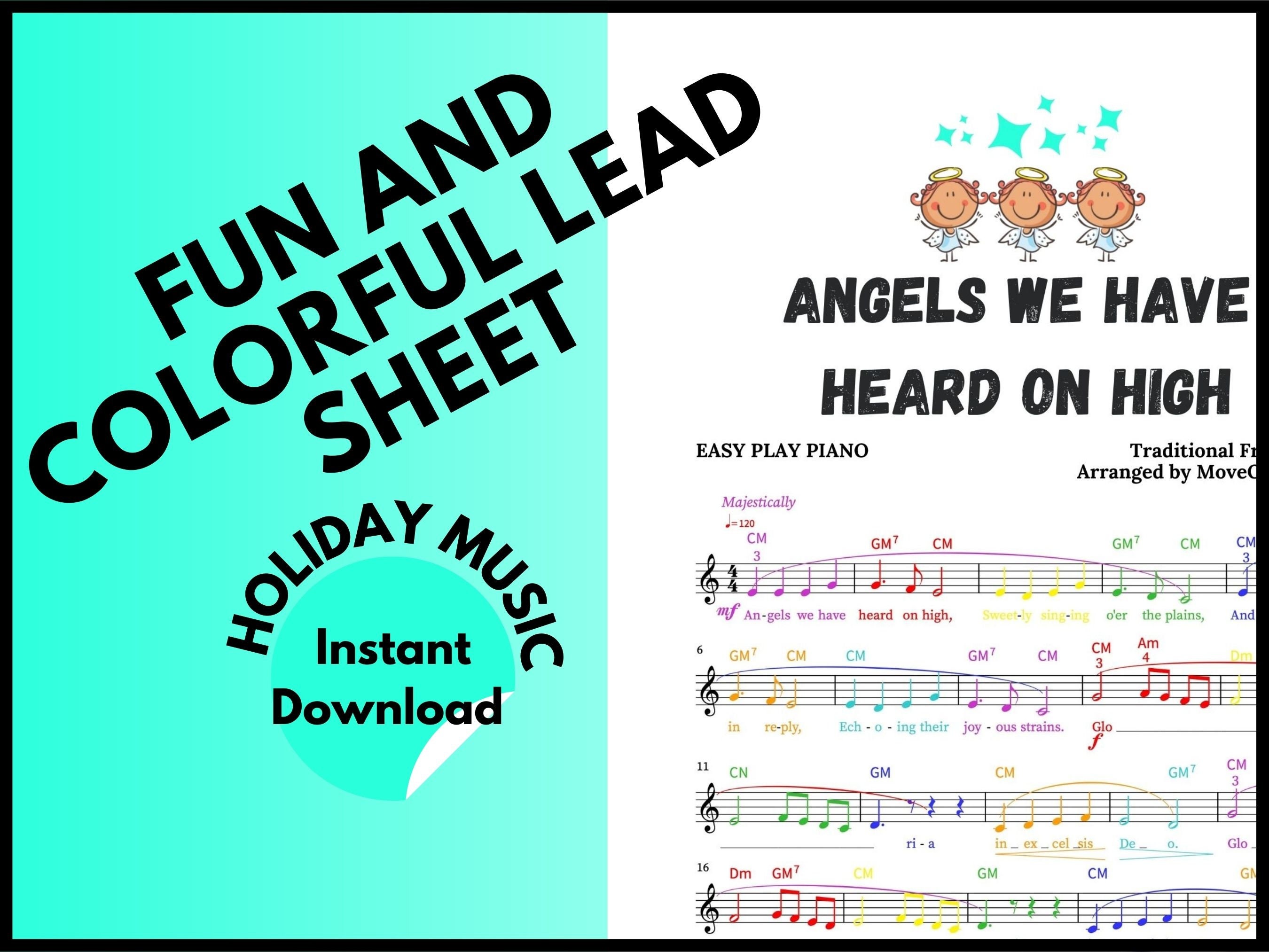 Angels We Have Heard on High, Christmas Sheet Music, Holiday Music ...