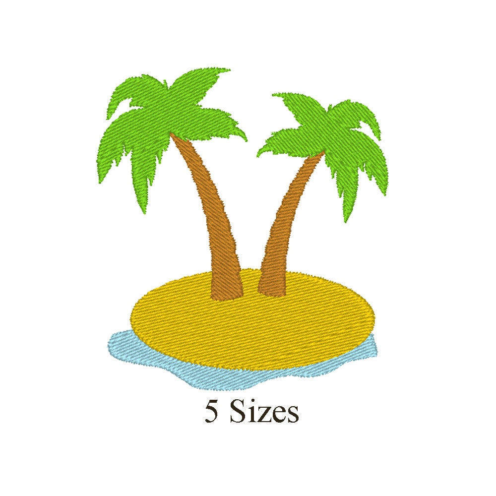 Palm Tree PES File Download Brother Embroidery Design PES File Format ...
