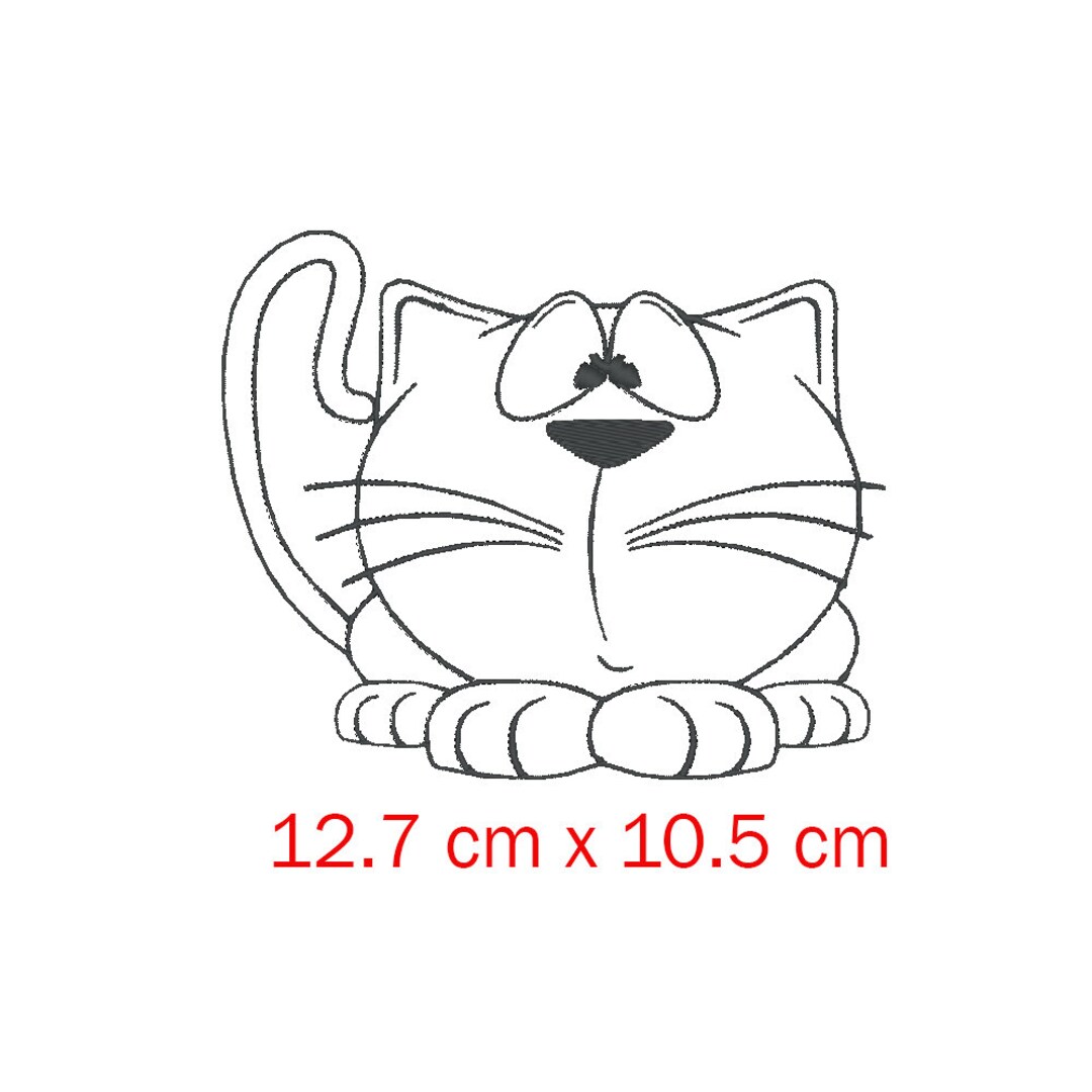 Cat Embroidery File PES Embroidery File for Brother Embroidery Machines ...
