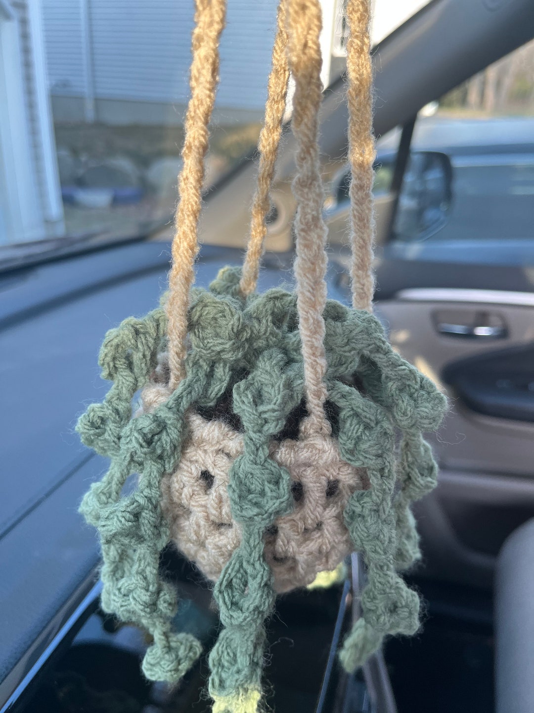 Small Crochet Hanging Plant - Etsy