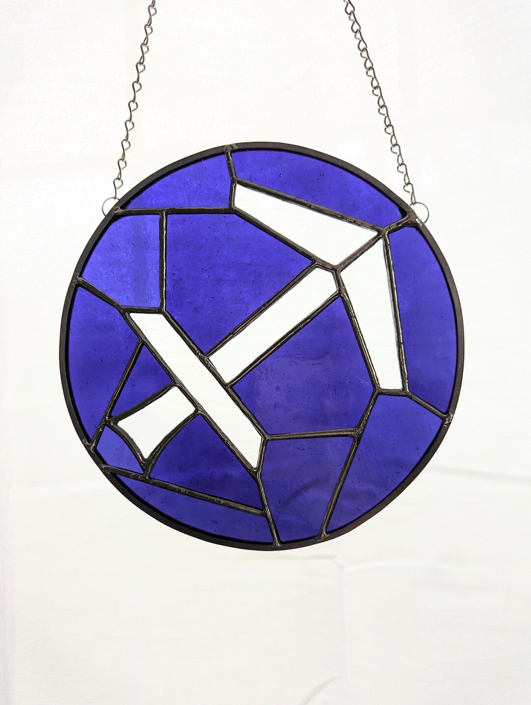 Sagittarius Zodiac Sign Handmade Stained Glass Suncatcher With Deep ...