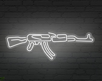 Ak 47 Neon Sign - Etsy