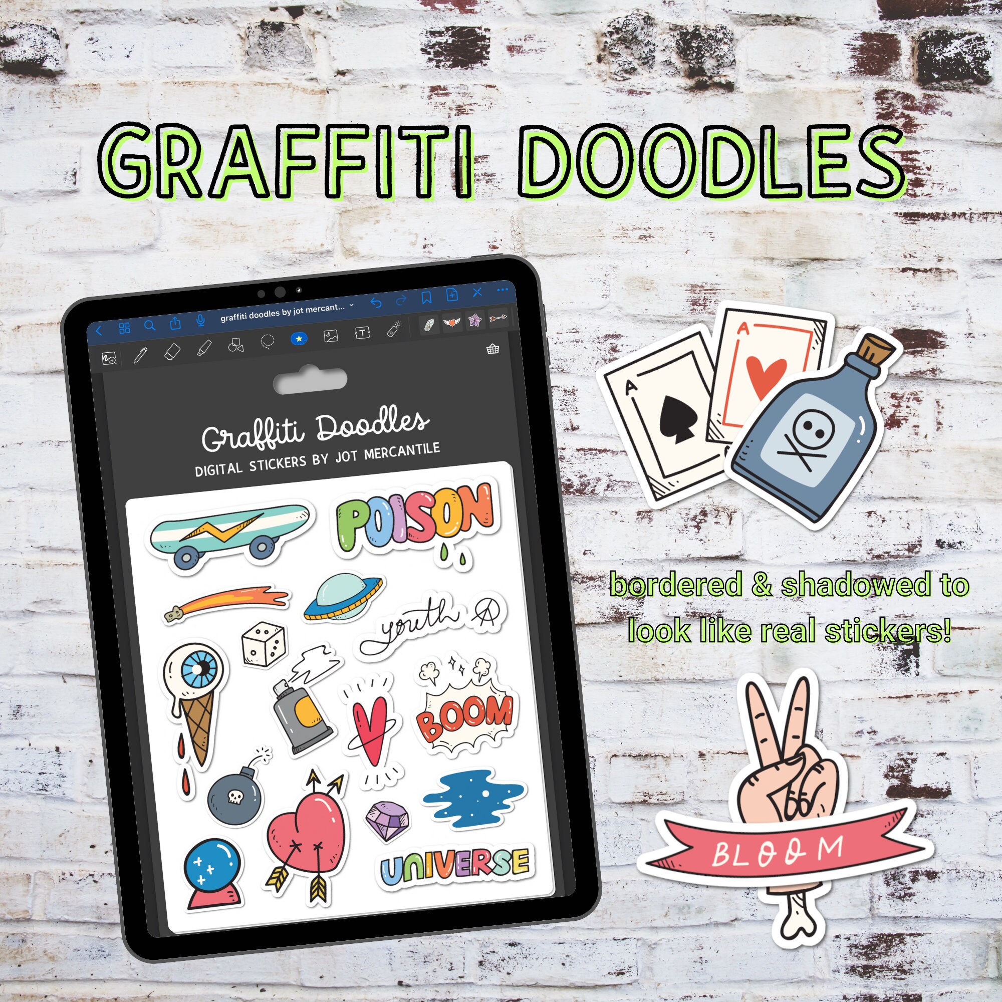 Digital Stickers, Goodnotes Stickers, Planner Stickers, Digital ...