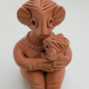 Asharikandi Terracotta Mother and Child Figure Hatima Doll India - Etsy