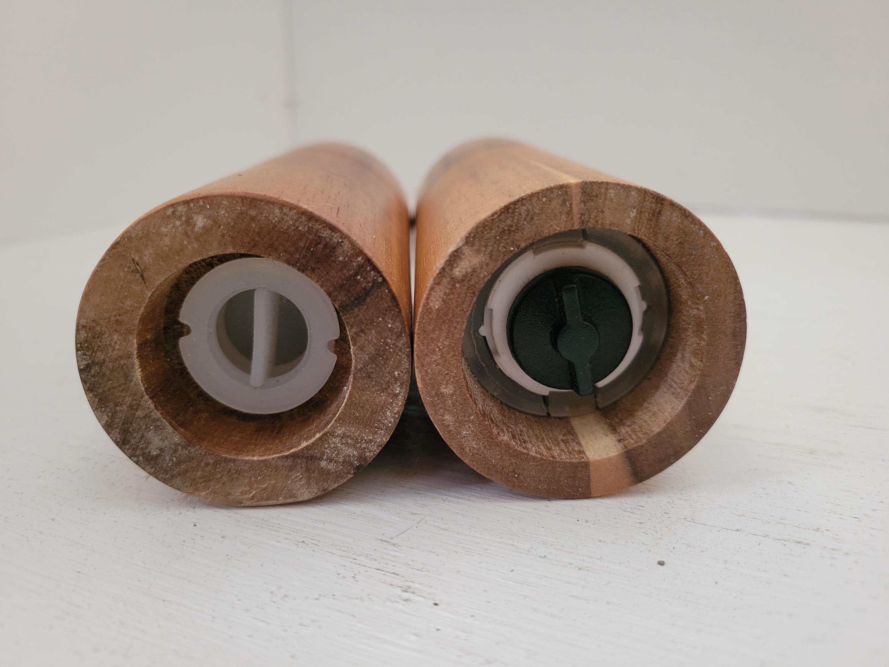 Wood Minimalist Salt and Pepper Shaker Grinder Acacia Simple Design - Etsy