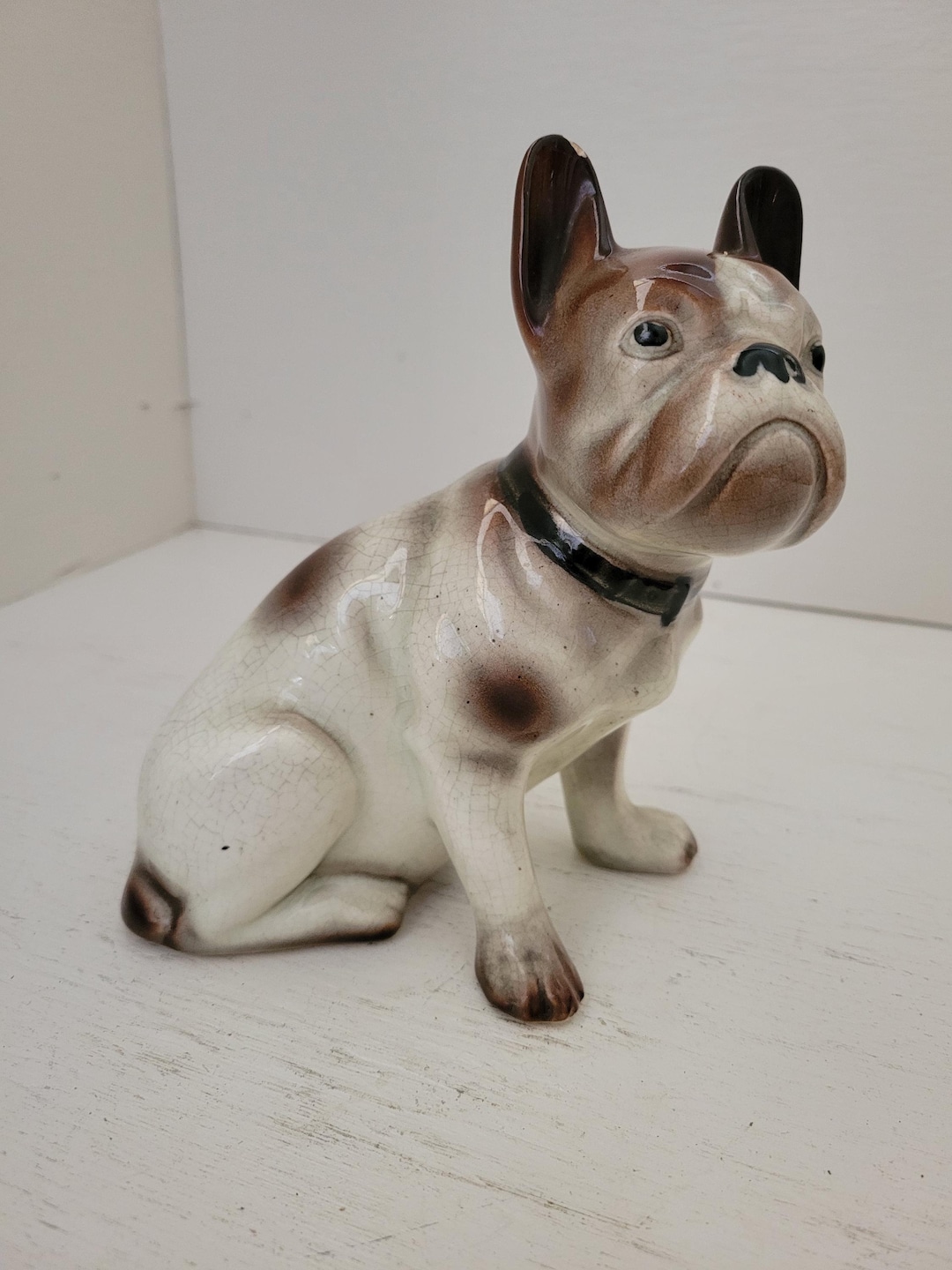 Vintage Ceramic Bulldog Figure Animal Statue - Etsy
