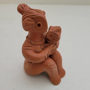 Asharikandi Terracotta Mother and Child Figure Hatima Doll India - Etsy