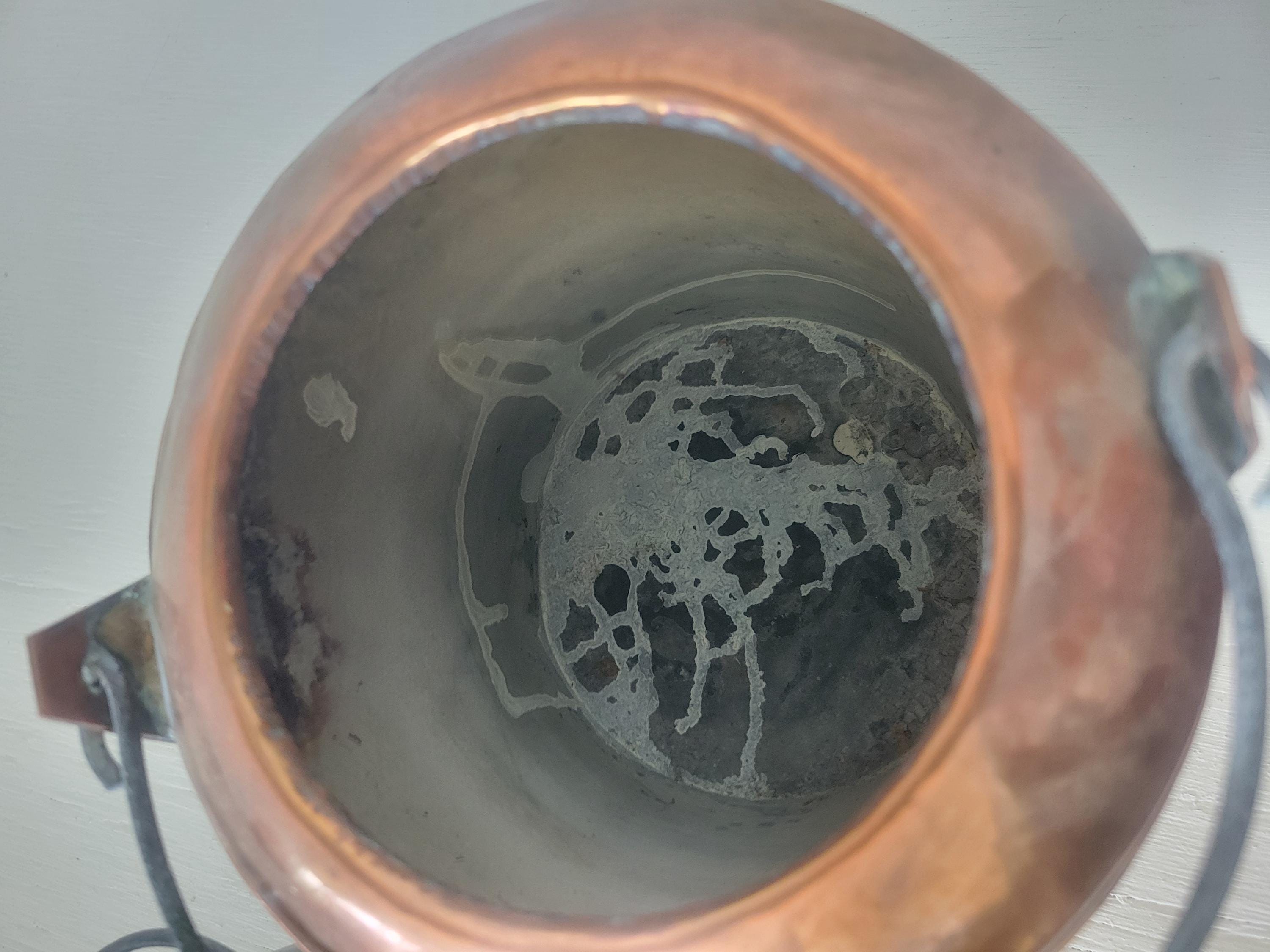 Vintage Copper Glue Pot Double Boiler - Etsy