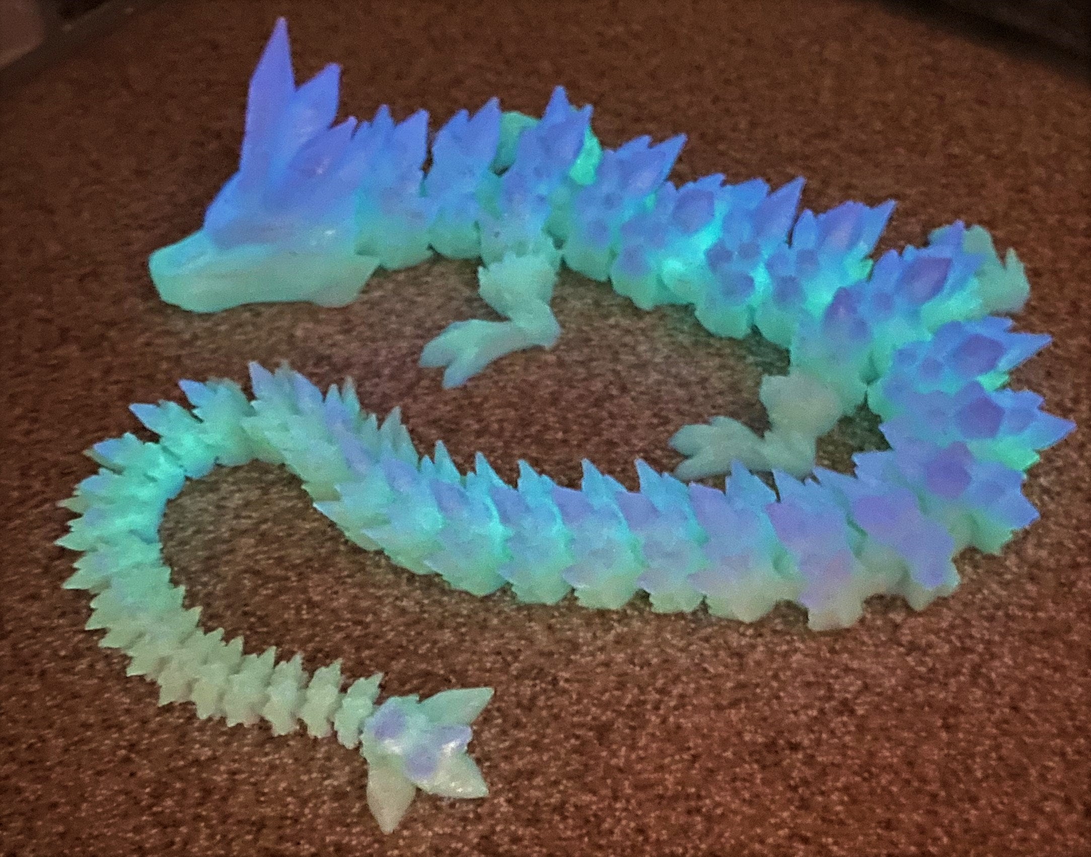 Glow in the Dark Crystal Dragon - Etsy