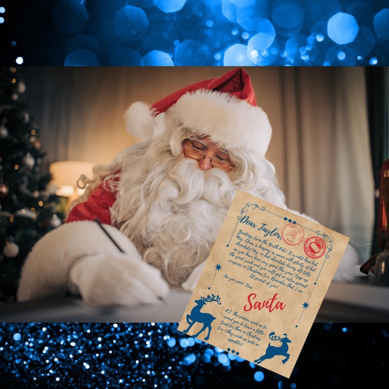 Vintage Christmas Letter From Santa Editable Christmas Letter Editable ...
