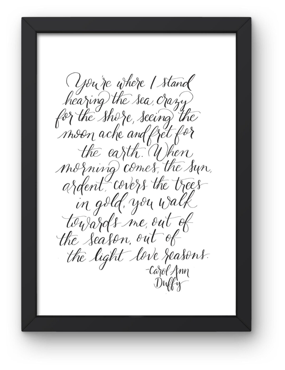 Valentine's Day Poem | Love Poem | Wall Art | Digital Download | Sea ...