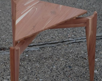 MCM Mid-century Style End Table - Round - Etsy