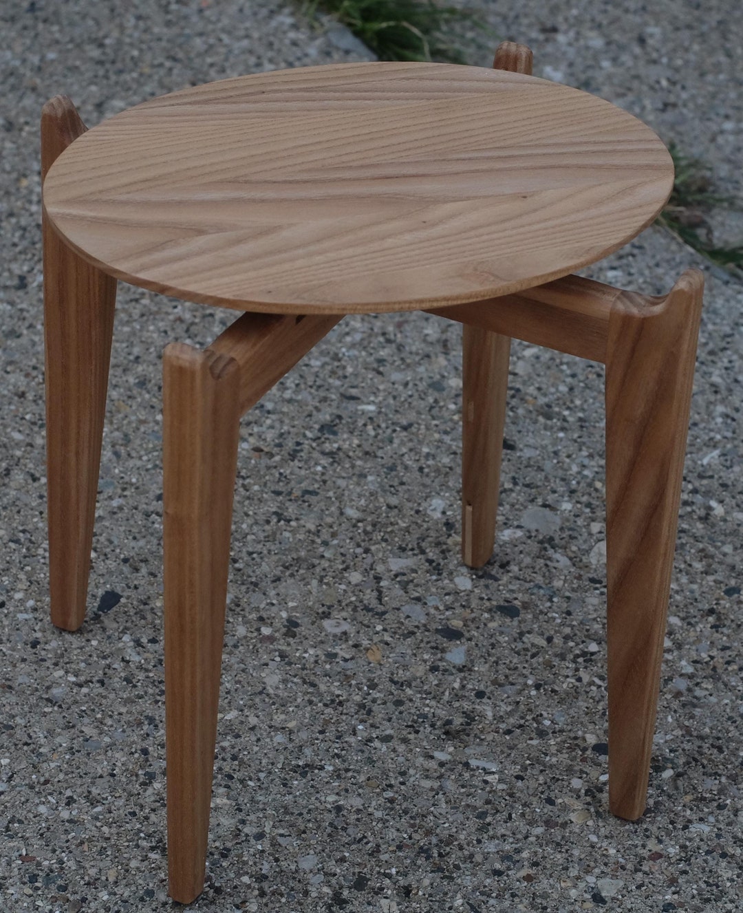MCM Mid-century Style End Table - Oval - Etsy