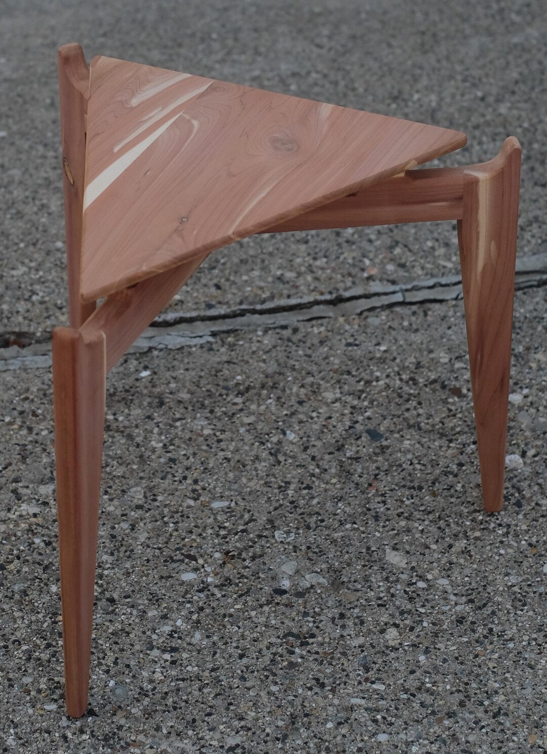 MCM Mid-century Style End Table - Triangle - Etsy