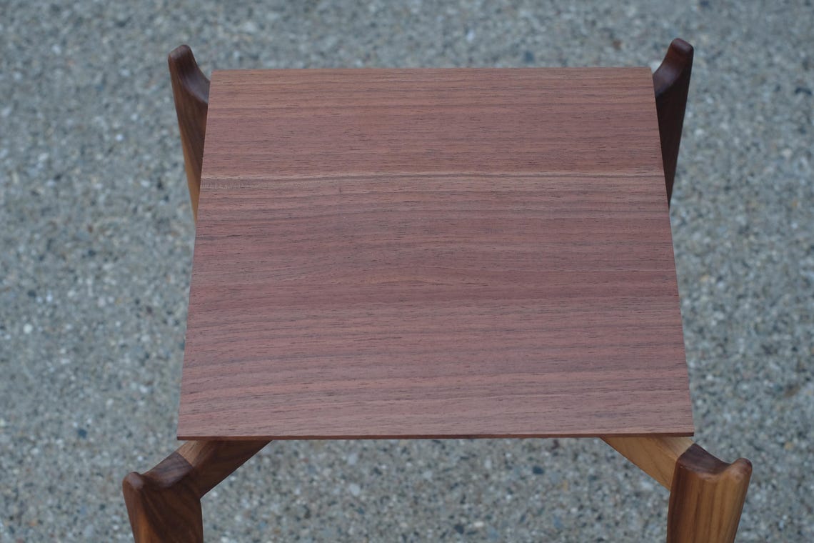 MCM Mid-century Style End Table Square - Etsy