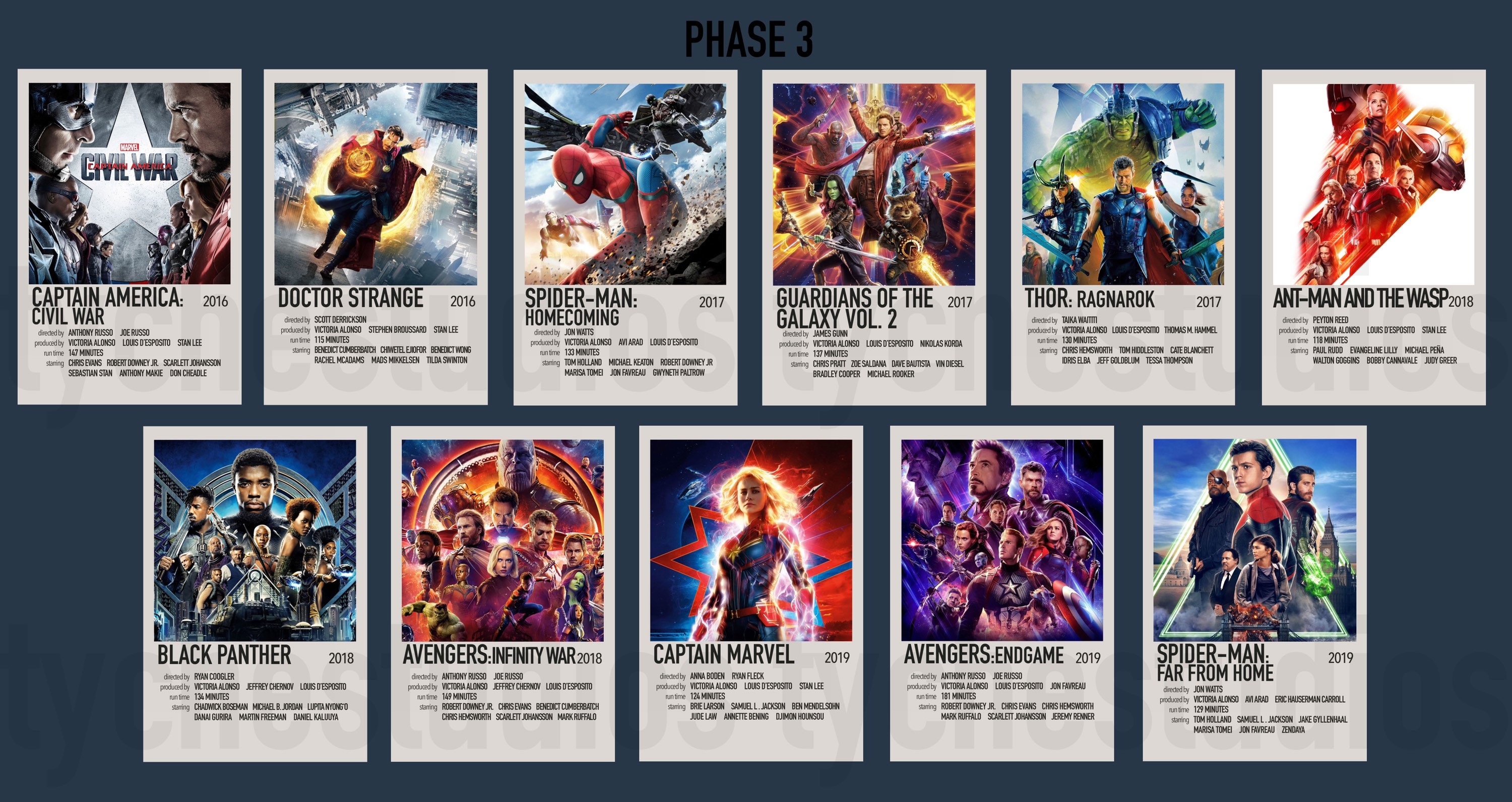 Marvel MCU Mini Poster Prints Movies and TV Shows 6x4inch - Etsy