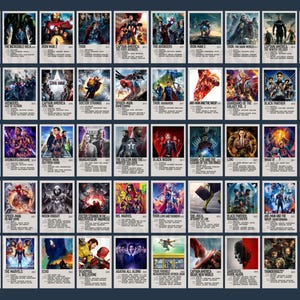 Marvel MCU Mini Poster Prints, Movies and TV Shows (6x4inch), *physical ...
