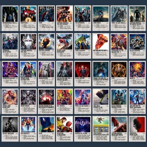 Marvel MCU Mini Poster Prints, Movies and TV Shows (6x4inch), *physical ...