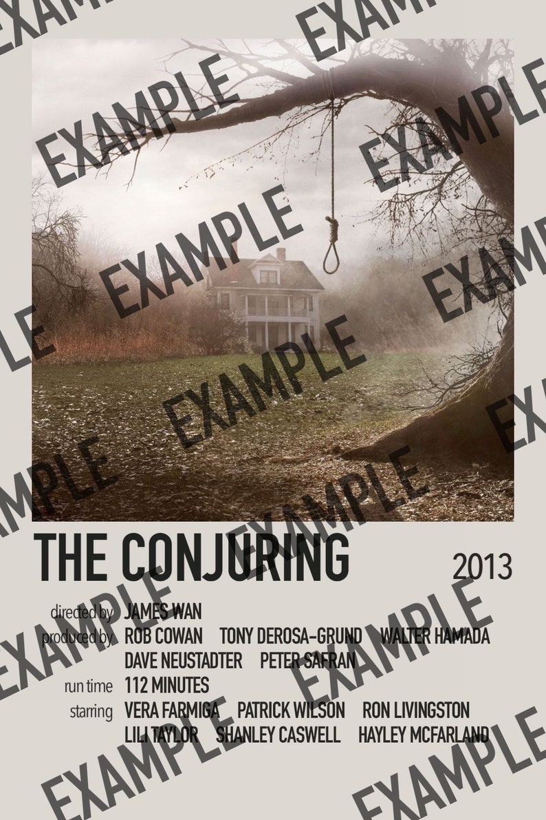 Digital Download the Conjuring Universe Poster Prints - Etsy