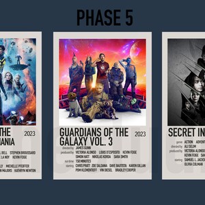 Marvel MCU Mini Poster Prints Movies and TV Shows 6x4inch - Etsy
