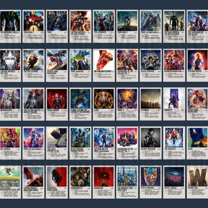Marvel MCU Mini Poster Prints, Movies and TV Shows (6x4inch), *physical ...