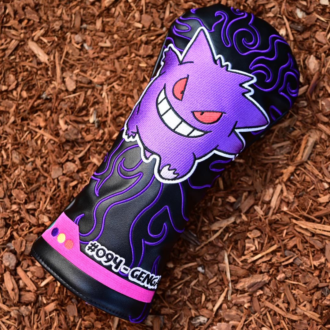 New Custom JY Handmade GENGAR Inspired Golf Driver Headcover Fit up to ...