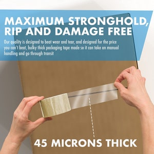 Packing Tape/parcel Tape, Rolls of Packing Tapes 48MM X 92M, EXTRA LONG ...