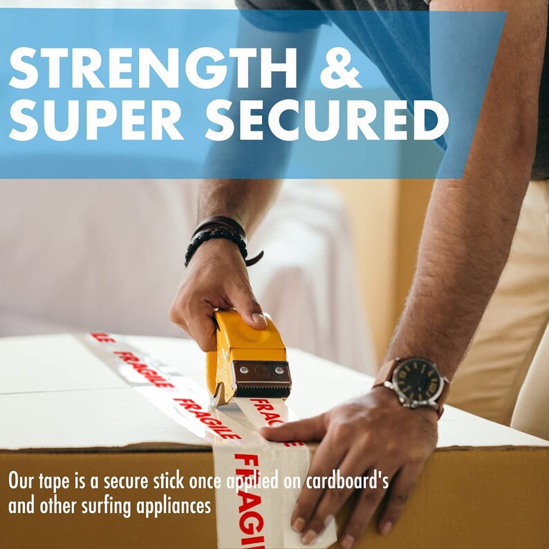 Packing Tape/parcel Tape, Rolls of Packing Tapes 48MM X 92M, EXTRA LONG ...