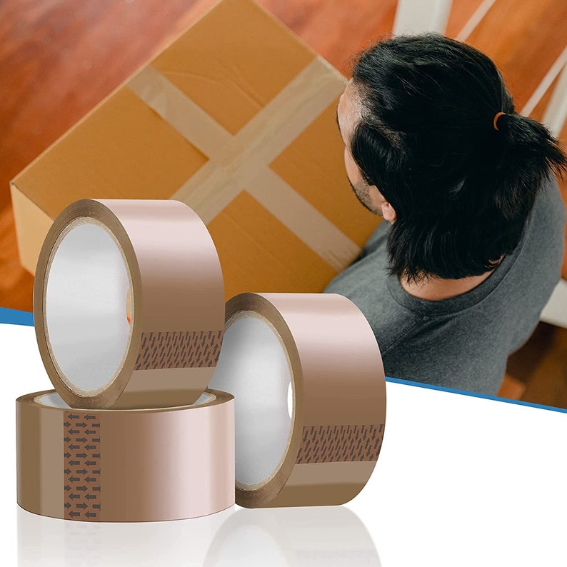 Packing Tape/parcel Tape, Rolls of Packing Tapes 48MM X 92M, EXTRA LONG ...