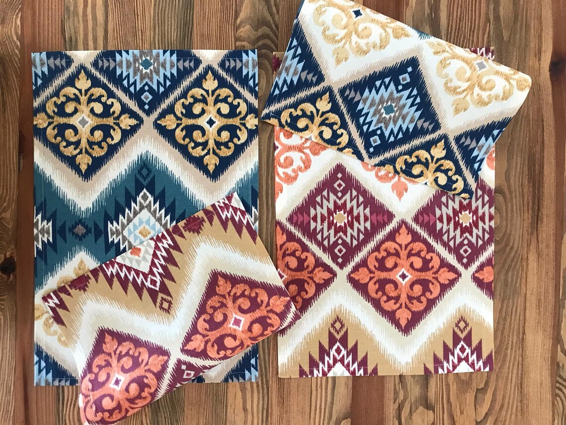 Boho Placemats, Turkish Placemats, Ottoman Rug Placemat, Turkish Rug ...