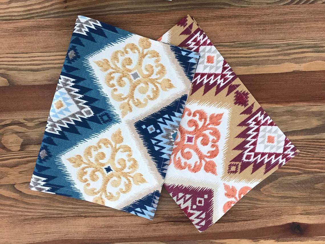 Boho Placemats, Turkish Placemats, Ottoman Rug Placemat, Turkish Rug ...