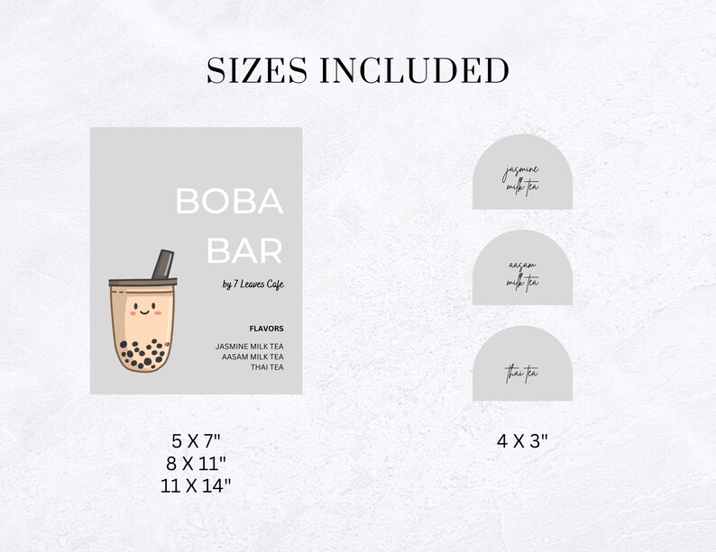 Boba Menu, Boba Drink Menu, Boba Bar Drink Menu, Boba Drinks Menu ...