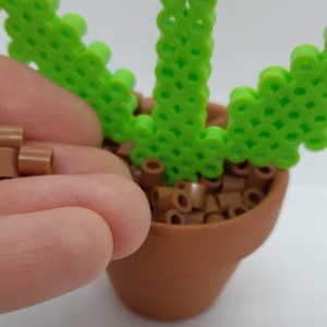 Retro Super Mario Bros. Fire Flower Perler Plant - Etsy