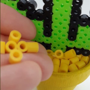 8-bit Super Mario Bros Fire Flower Perler Plant - Etsy