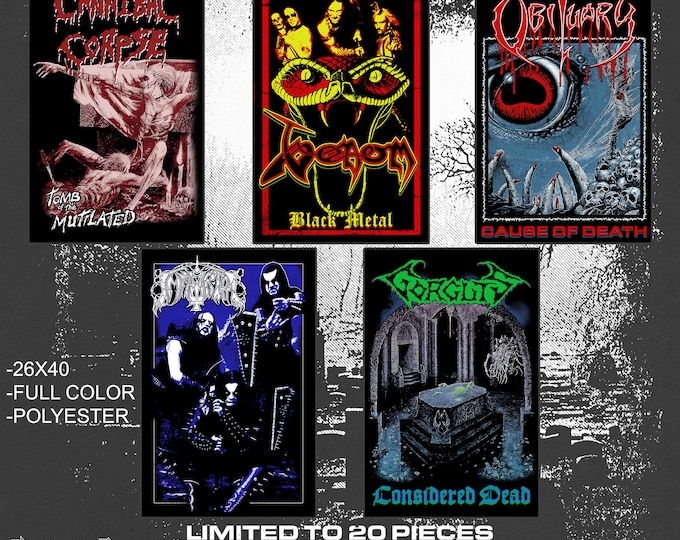 Heavy Metal Banner Flags Vol. 4 - Etsy