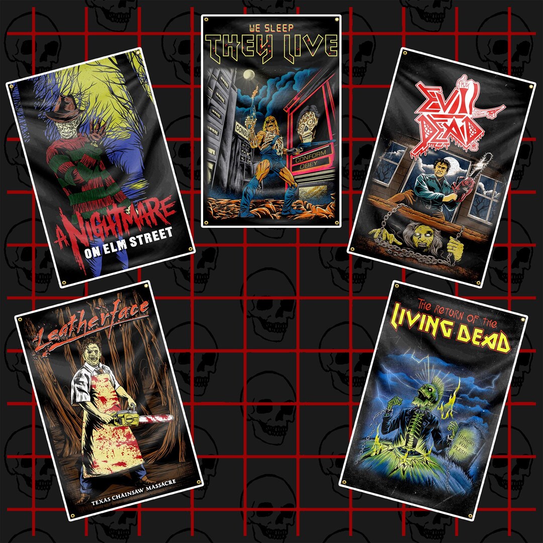 Heavy Horror Banner Flags Vol.1 - Etsy