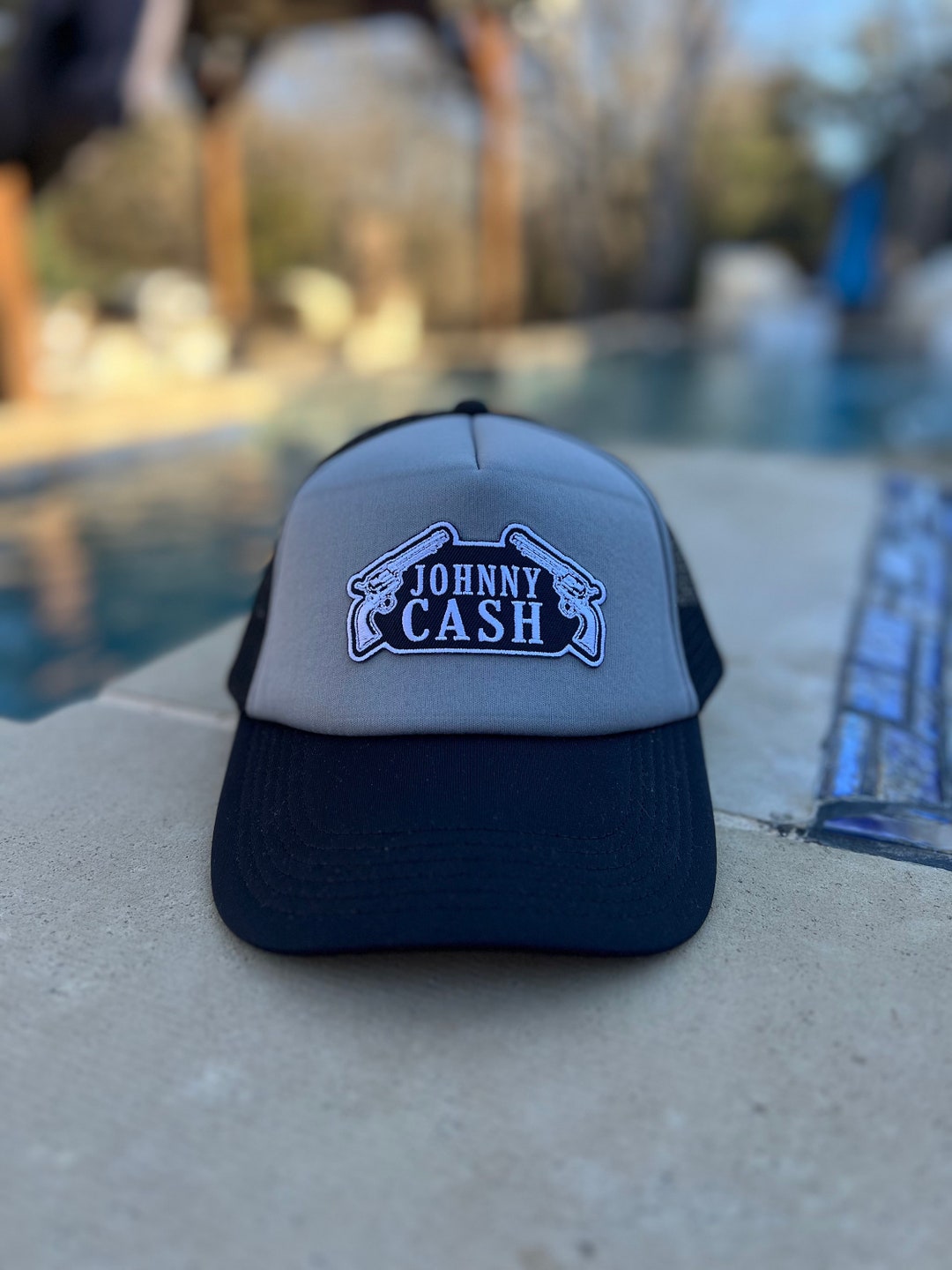 Johnny Cash Trucker Hat - Etsy