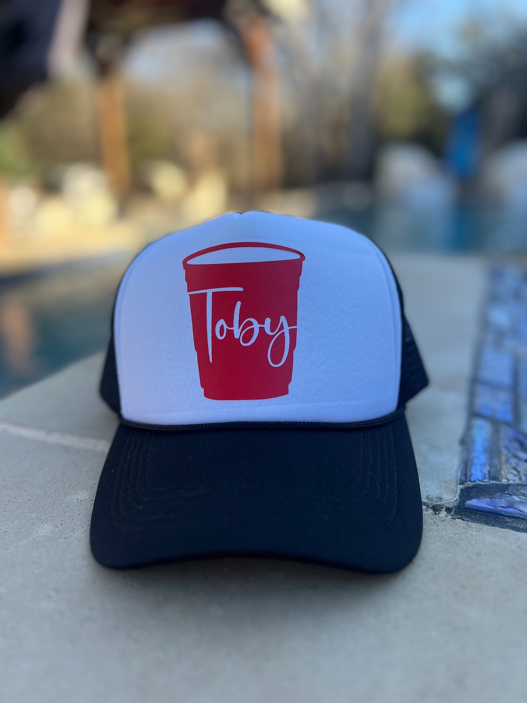 Toby Red Solo Trucker Hat - Etsy
