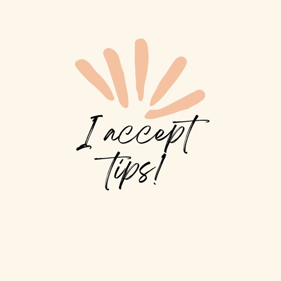 I Accept Tips | Etsy