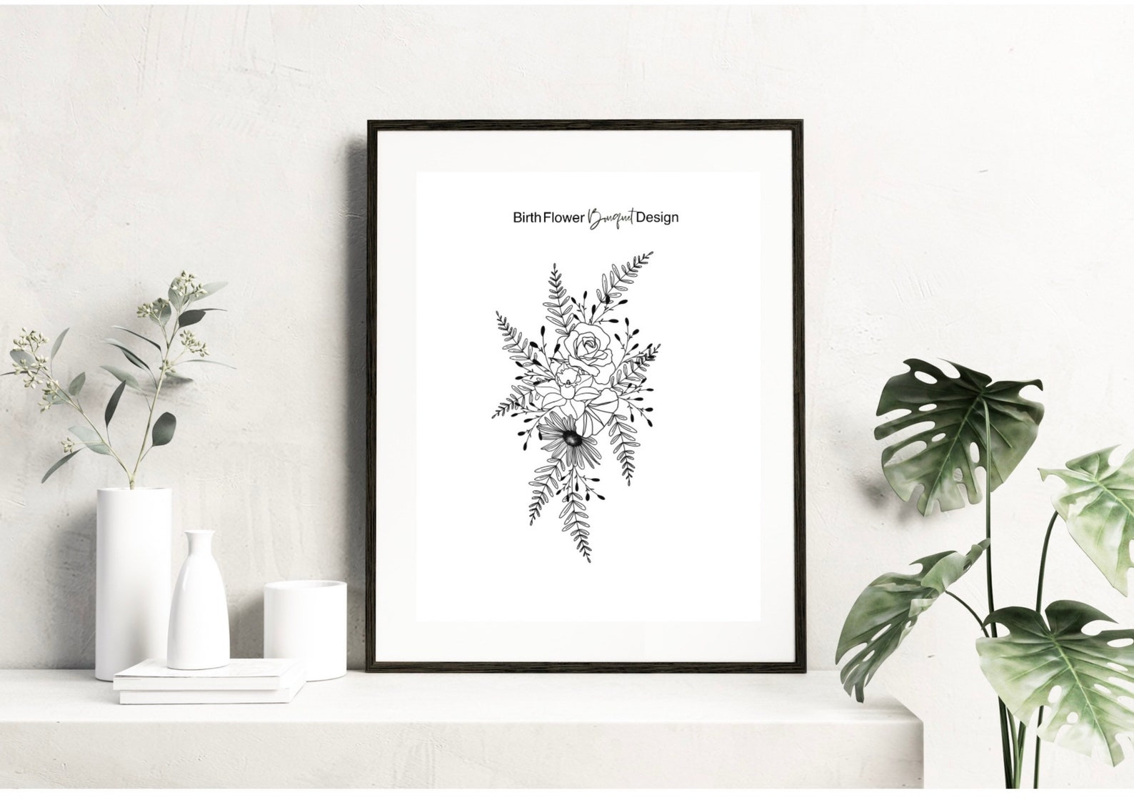 Morse Code Birth Flower Tattoo Upto SIX Flowers Two Names - Etsy